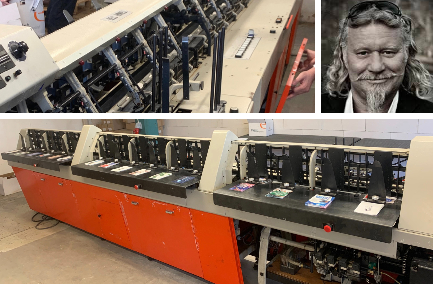 Direktreklamföretag med stor kuverteringsmaskin till salu