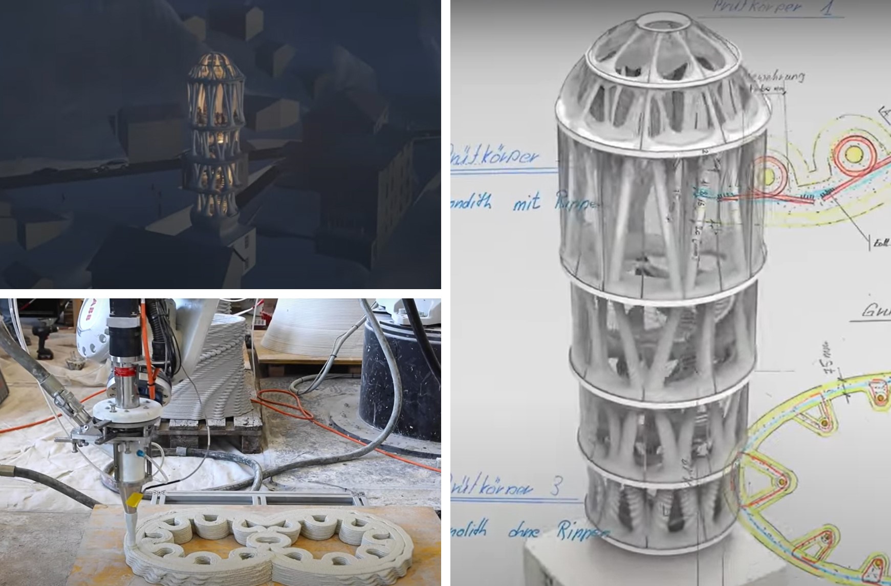 Världens högsta 3D-printade torn byggs i alpby